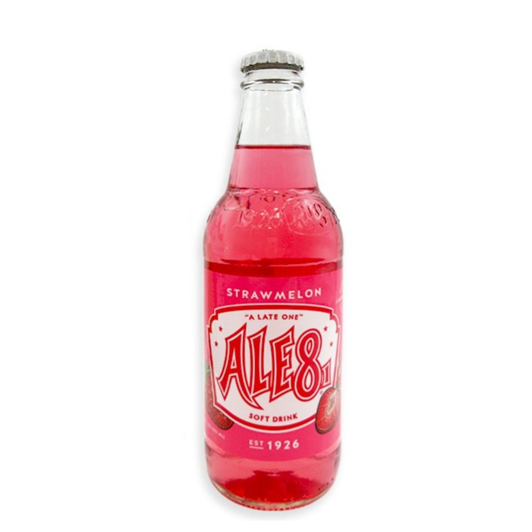 Ale 8 Strawberry Watermelon Soda - Blooms Candy & Soda Pop Shop