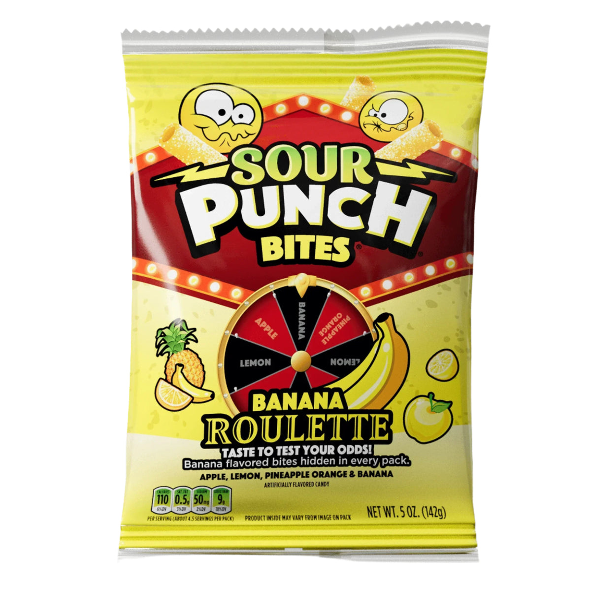 Sour Punch Bites Banana Roulette - Blooms Candy & Soda Pop Shop