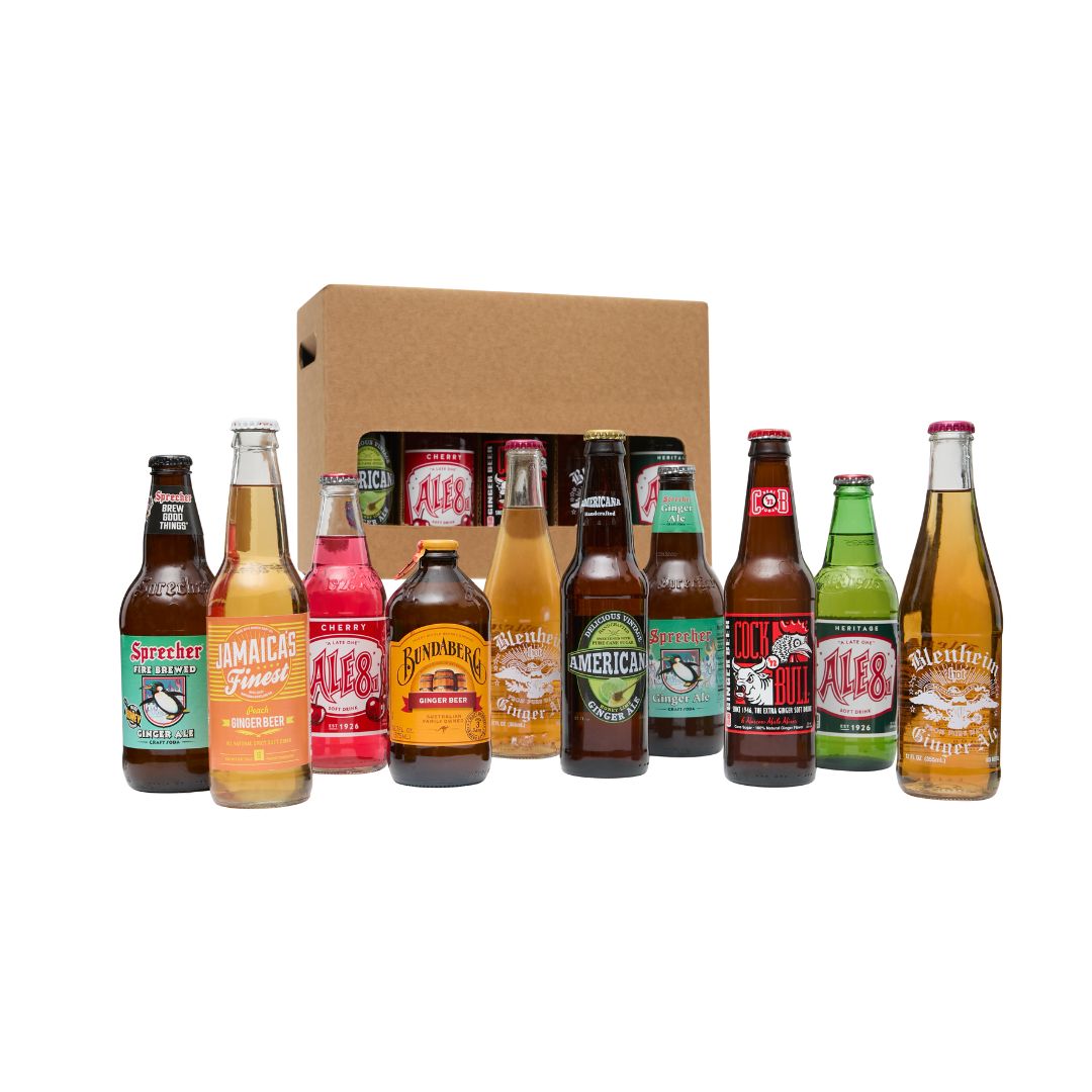 Ginger Ale Assortment Sampler Gift Box - Blooms Candy & Soda Pop Shop ...