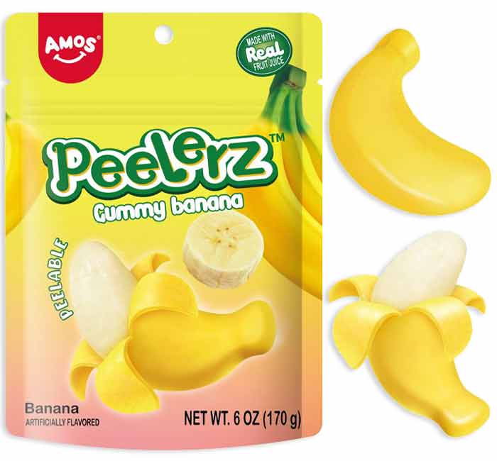 TikTok Amos Pellerz Banana Gummy Candy - Blooms Candy & Soda Pop Shop