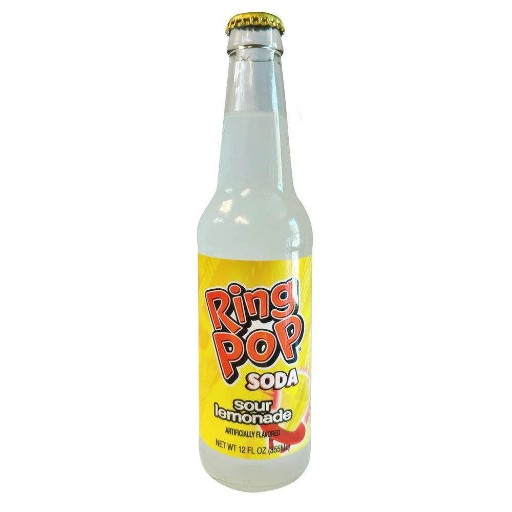 Ring Pop Sour Lemonade Soda - Blooms Candy & Soda Pop Shop