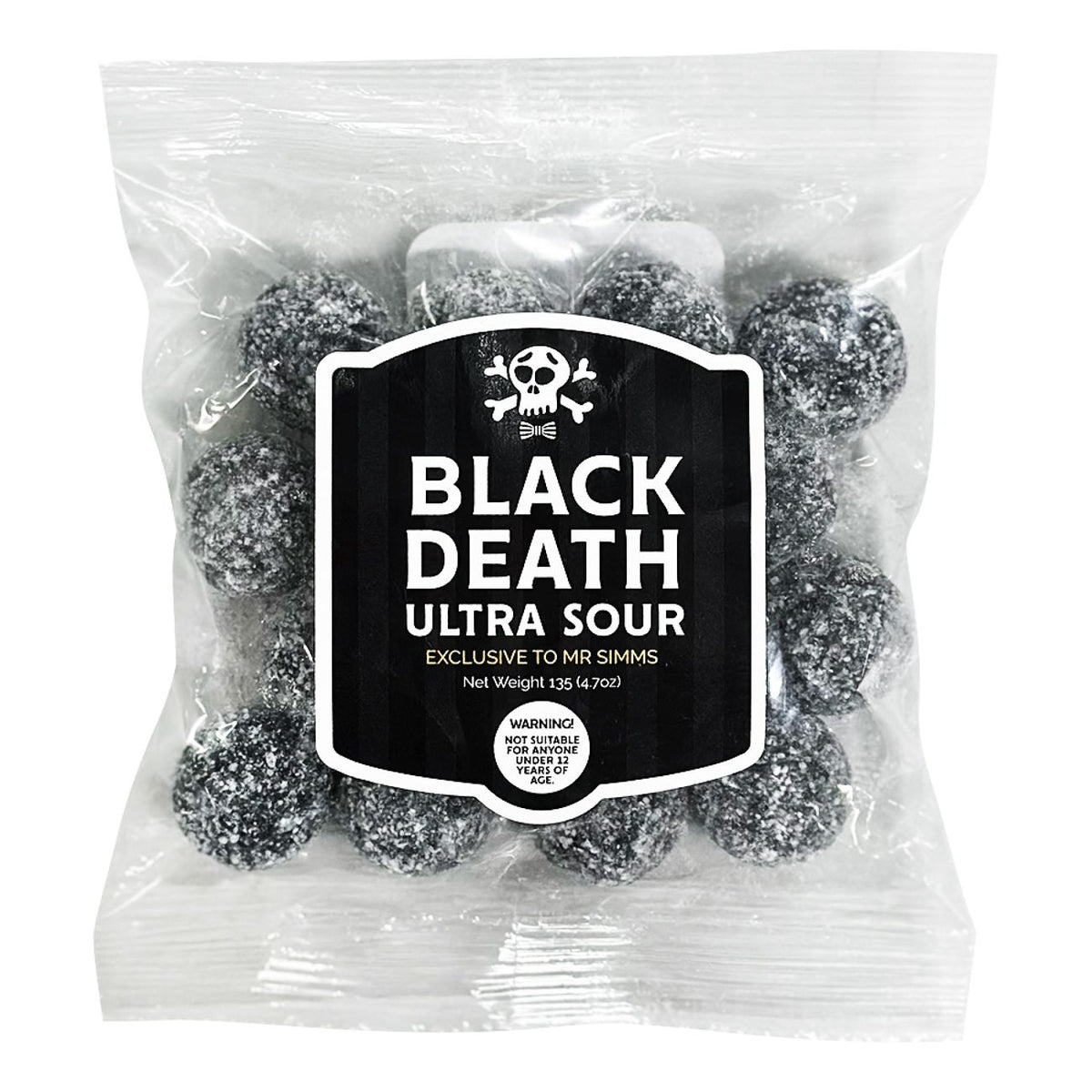 Black Death Ultra Sour Candy IMPORTED - Blooms Candy & Soda Pop Shop